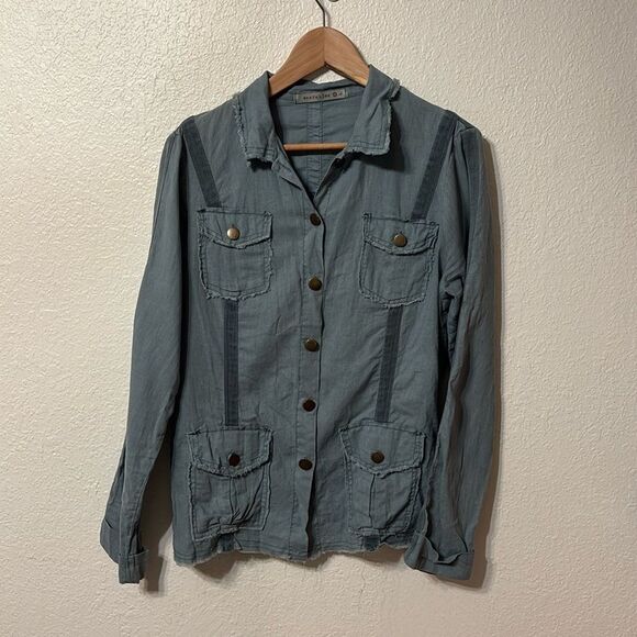 XCVI | Jackets & Coats | Xcvi Twillsafari Jacket Large | Poshmark